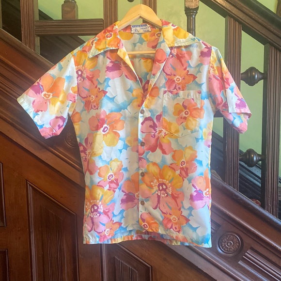 OP | Tops | Vintage Op Button Down Hawaiian Top | Poshmark